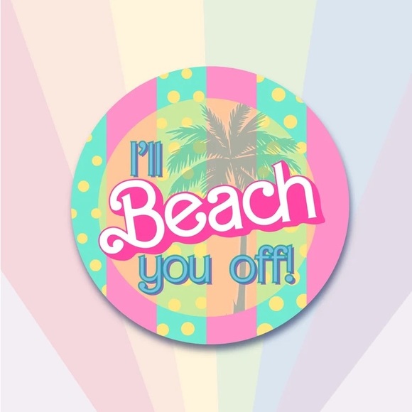 Handmade | Party Supplies | Barbie Movie Quotes Sticker Pack ...